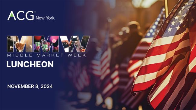 2024 ACG NY Middle Market Week Luncheon | ACG New York